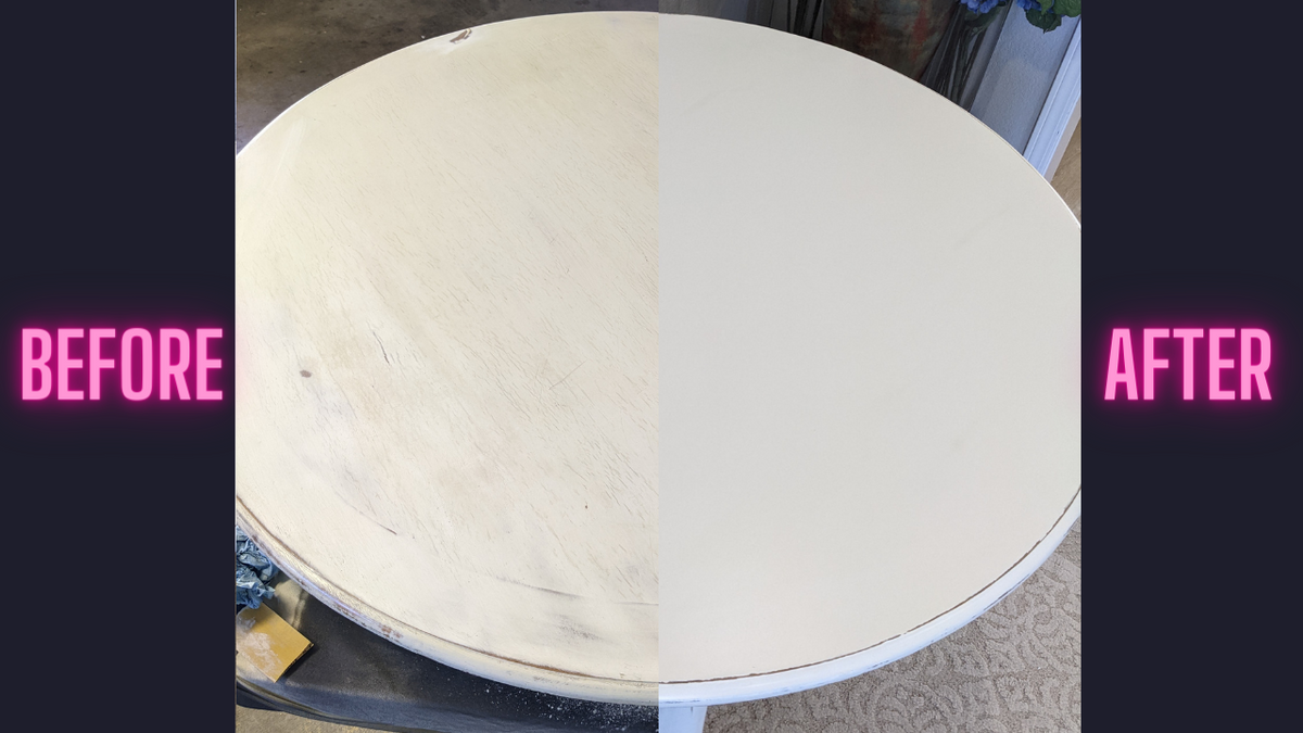 Dining Table Top Refresh And Color Match – Simply Chic Furniture